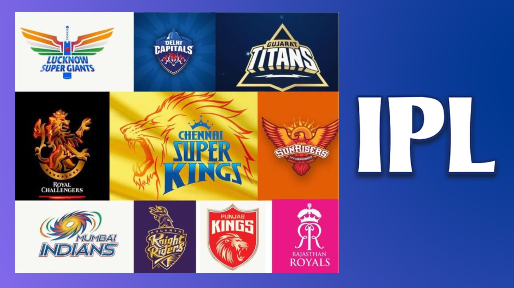 IPL teams main information
